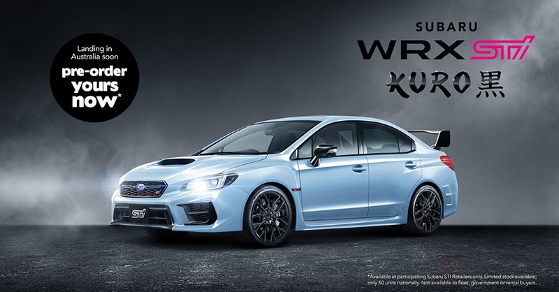 《Subaru WRX STI Kuro》澳洲限量特仕以黑為名